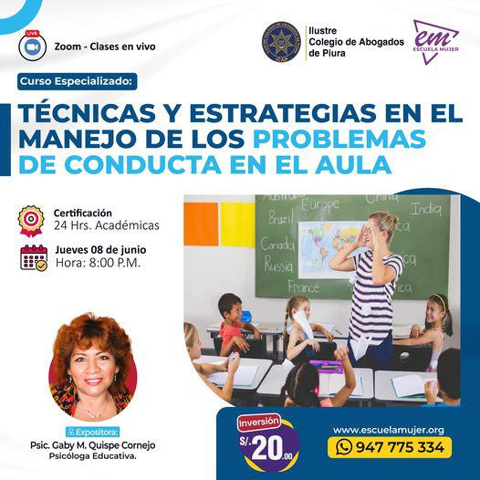 Escuela mujer - Curso Especializado: TÉCNICAS Y ESTRATEGIAS EN EL ...