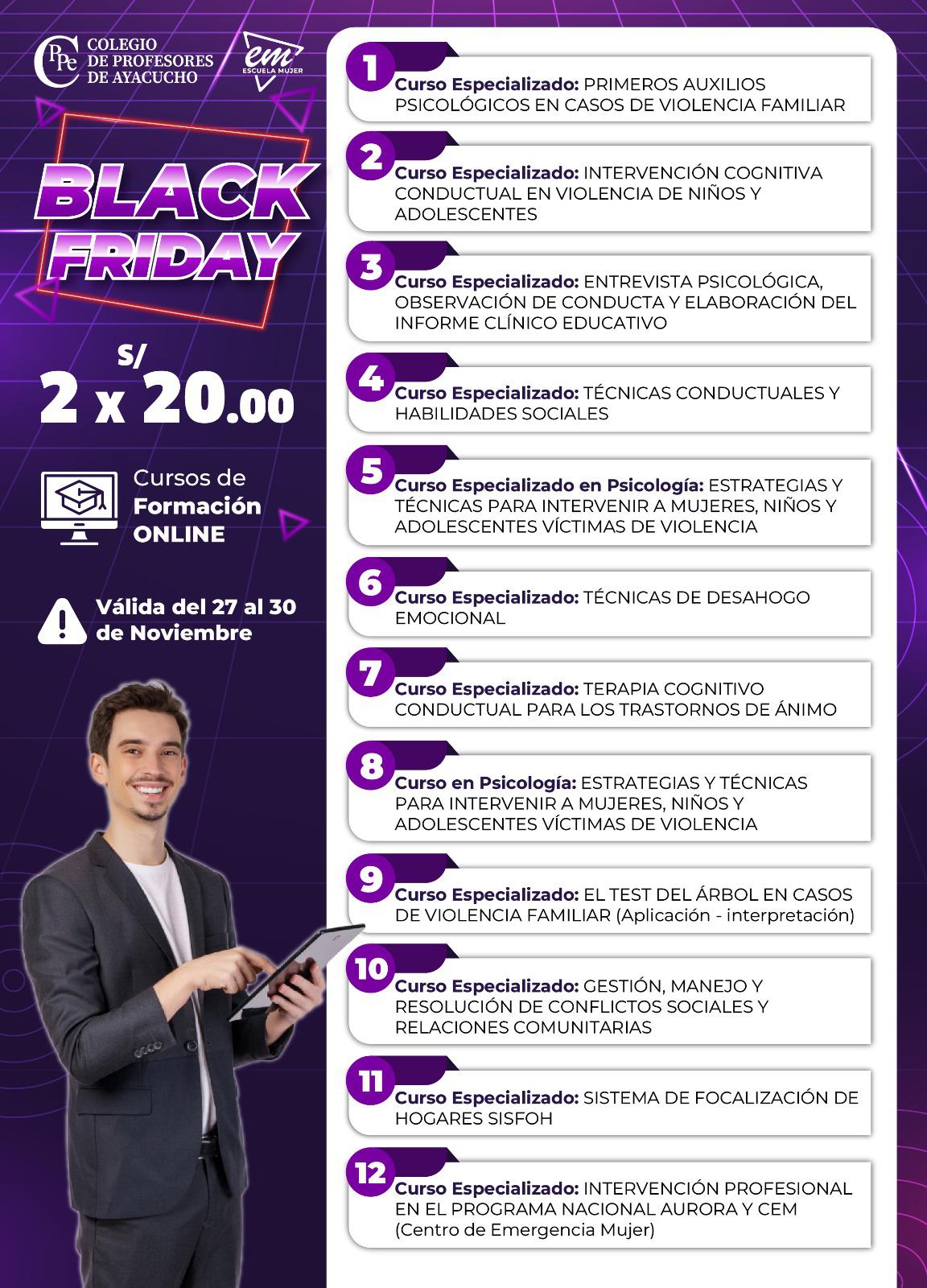 Escuela mujer - BLACK FRIDAY 2X20