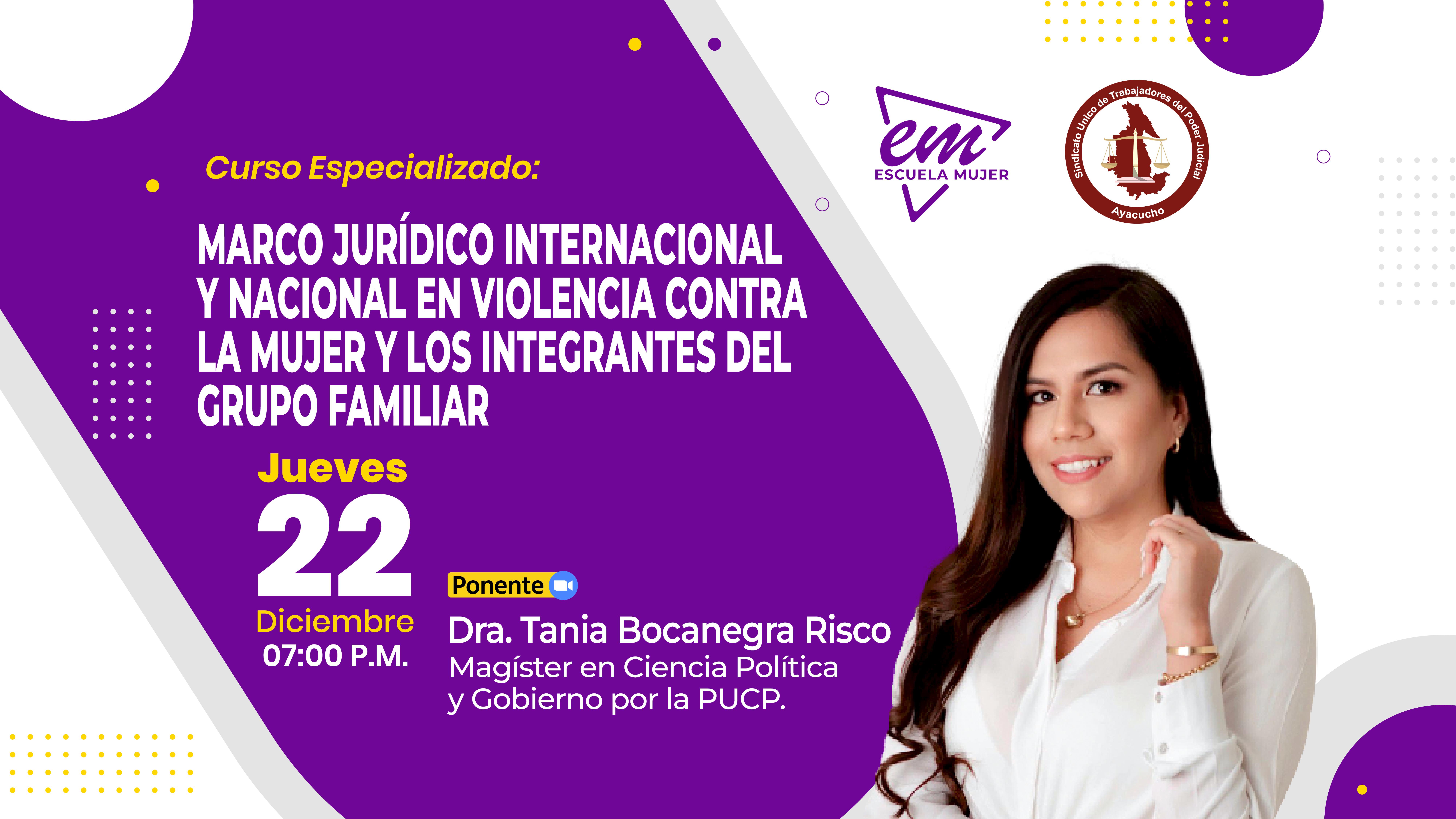 Escuela Mujer Curso Especializado Marco JurÍdico Internacional Y Nacional En Violencia Contra 